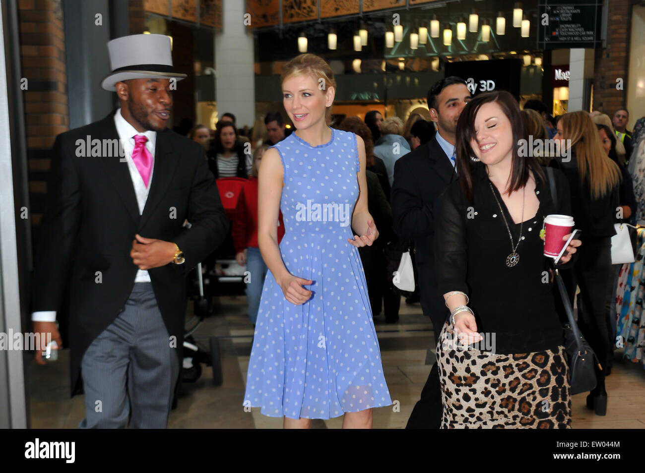 TV presenter Rachel Riley hosts a Top Swap clothing drive at Touchwood ...