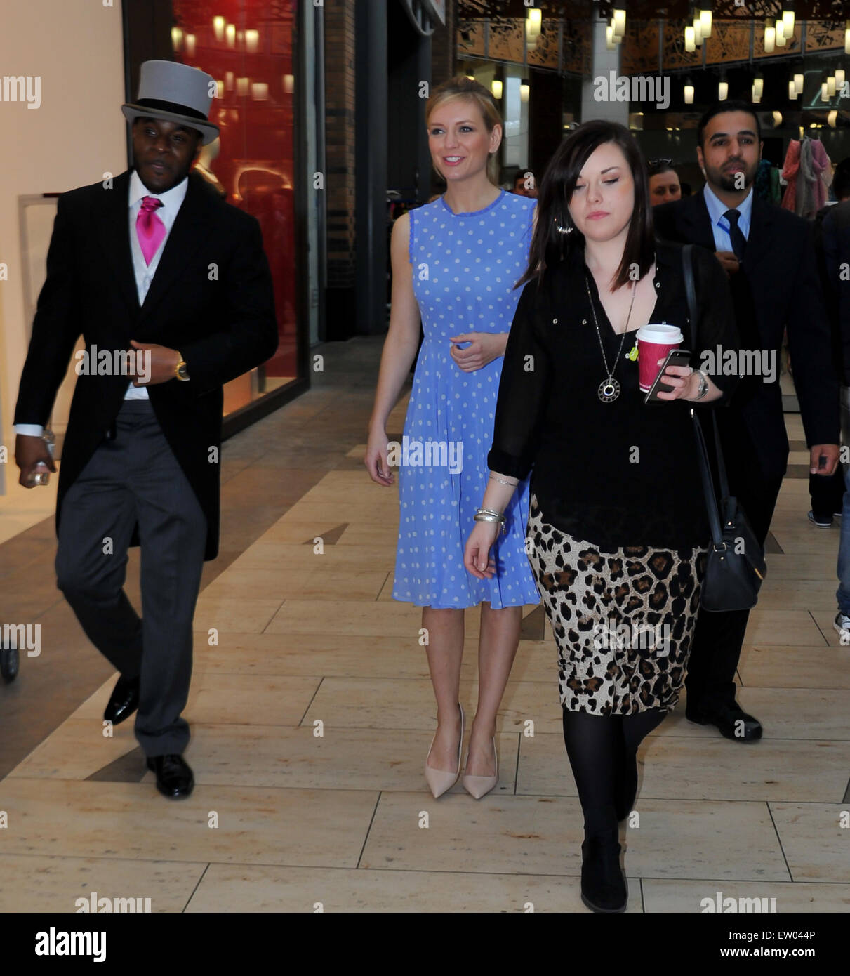 TV presenter Rachel Riley hosts a Top Swap clothing drive at Touchwood ...