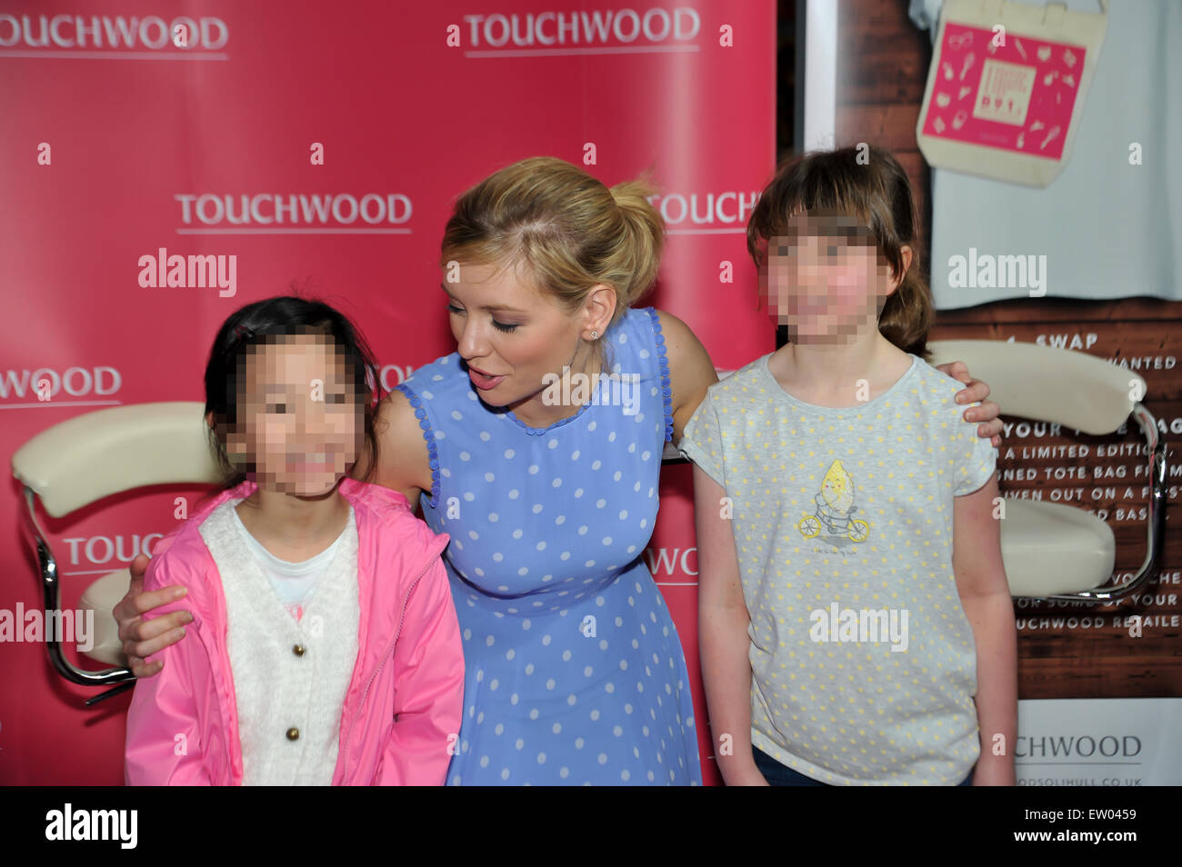 TV presenter Rachel Riley hosts a Top Swap clothing drive at Touchwood ...