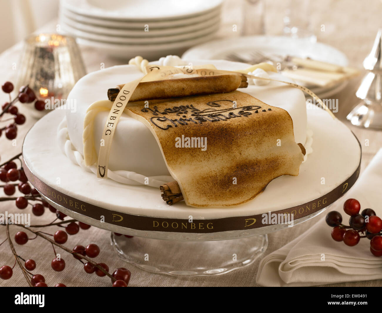 Christmas cake - product of the Lodge Kitchen at Doonbeg in County ...
