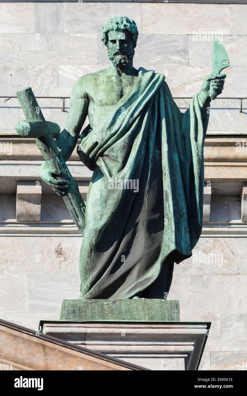 Sculpture of The Apostle Bartholomew by sculptor Vitali (1794-1855), on ...