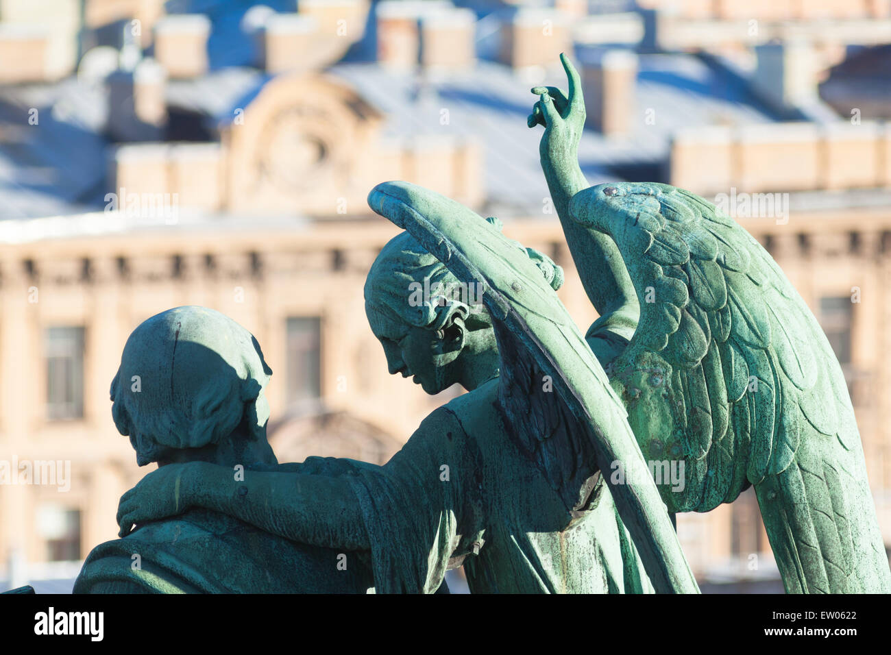 Sculpture of The Apostle Mark, on the Isaac cathedral, St Petersburg ...