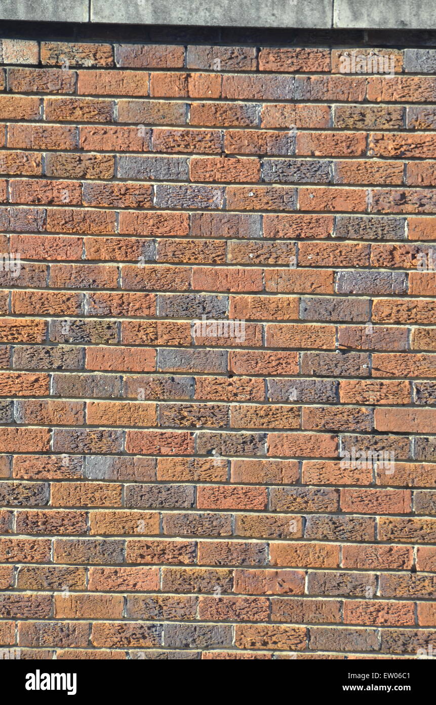 Rows of bricks and mortar,making a brick wall Stock Photo - Alamy