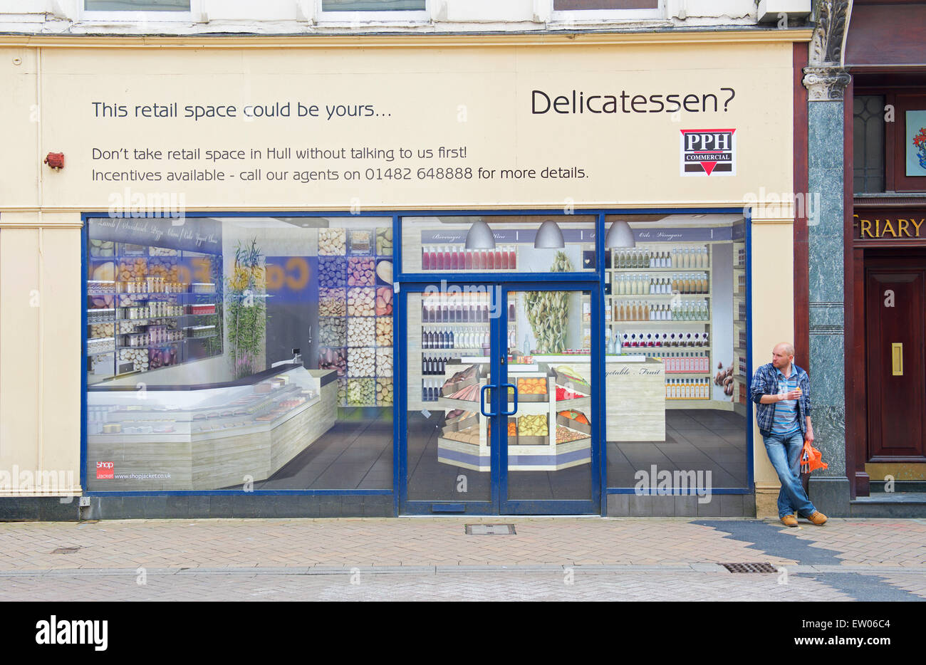 Empty shop in Hull, Humberside, East Yorkshire, England UK Stock Photo ...