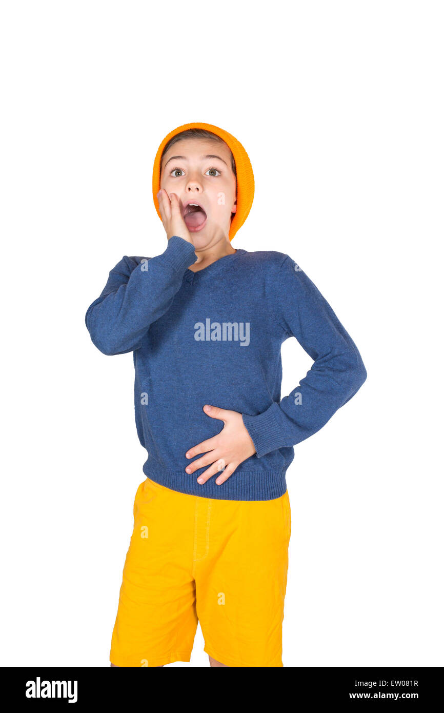 Surprised looking boy hi-res stock photography and images - Alamy