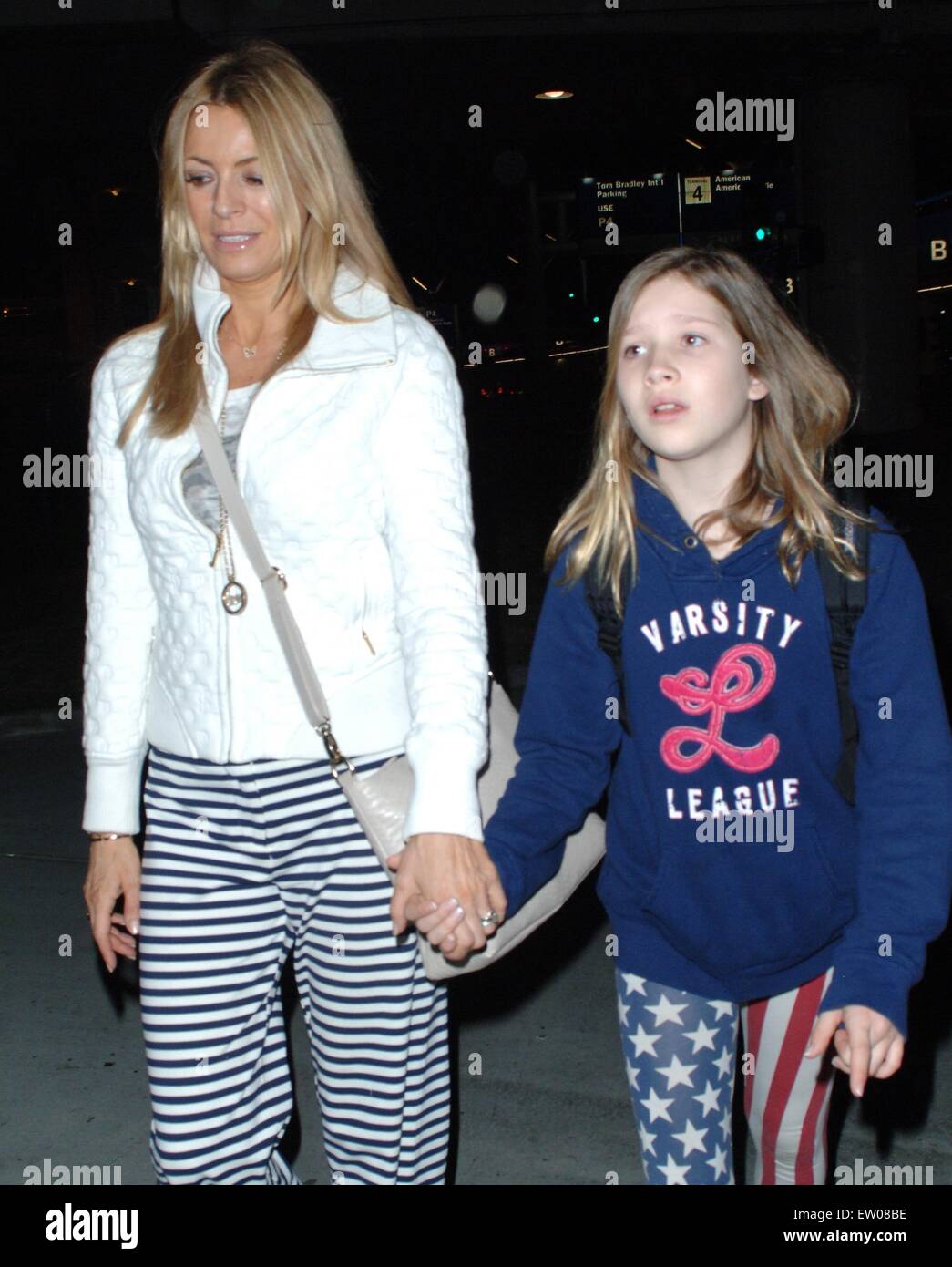 Tess Daly and husband Vernon Kay arrive at Los Angeles International ...