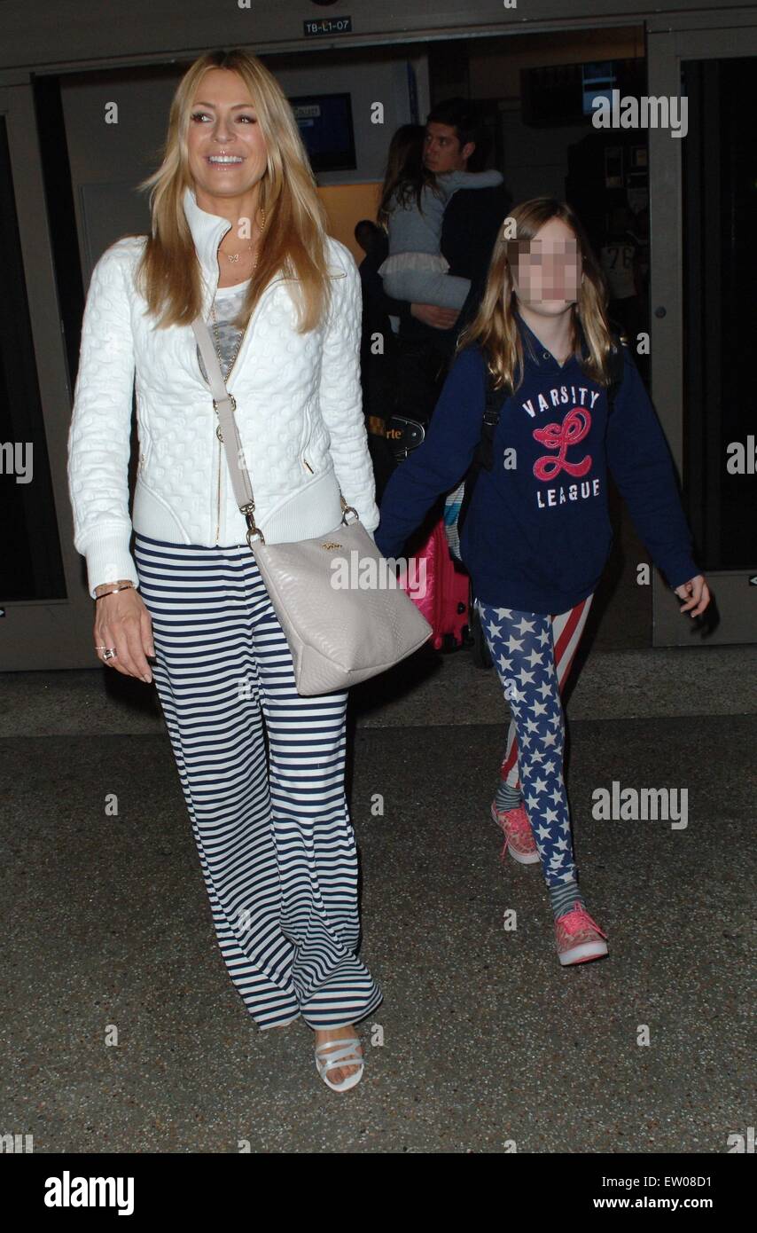 Tess Daly and husband Vernon Kay arrive at Los Angeles International ...