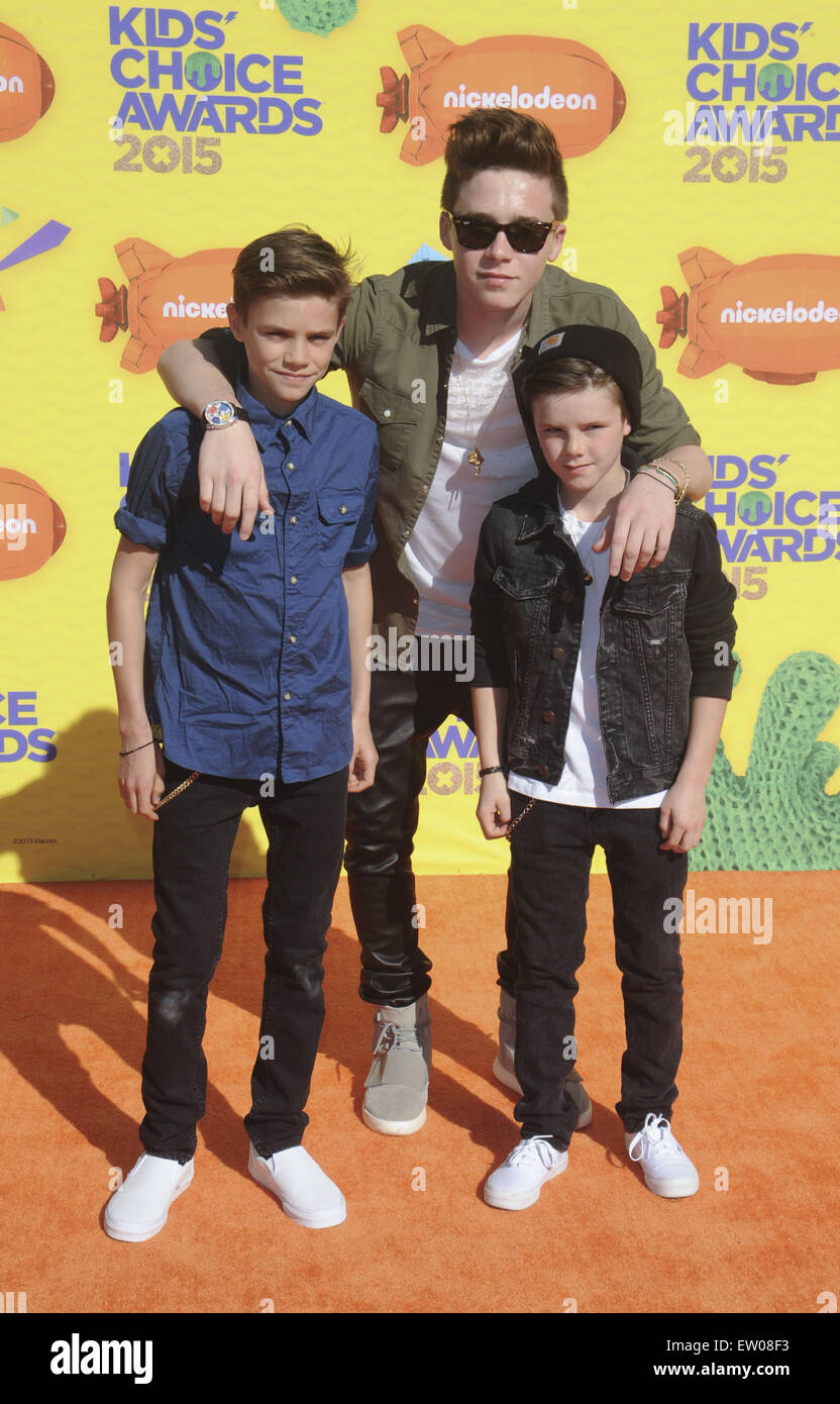 Nickelodeons Kids Choice Awards 2015 Featuring: Brooklyn Beckham, Romeo ...