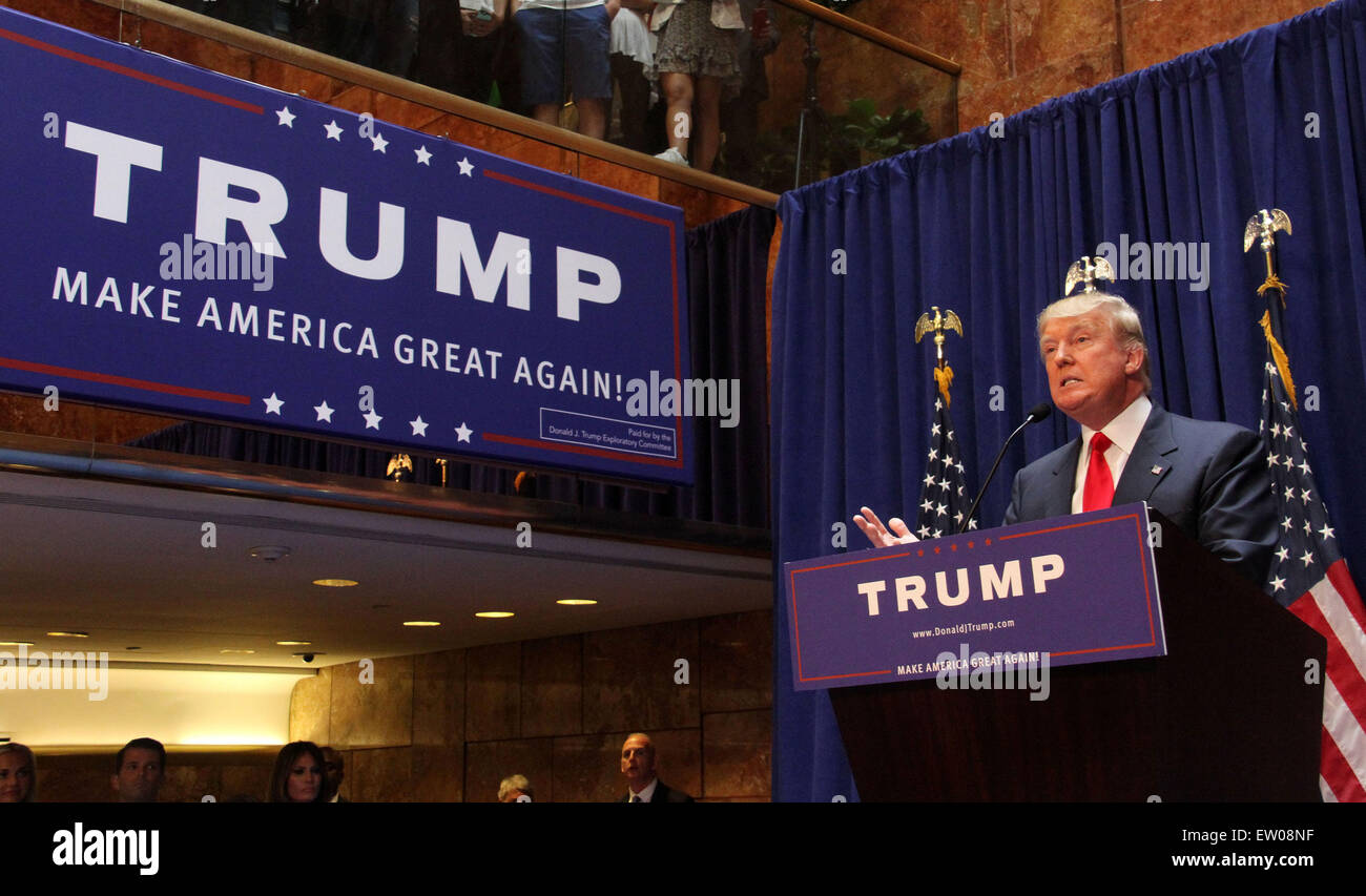 Donald trump announces run hi-res stock photography and images - Alamy