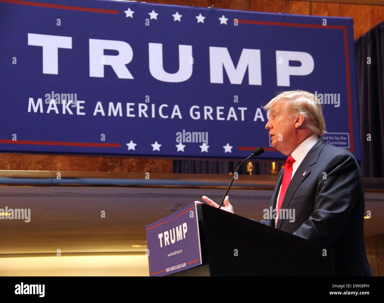 Donald trump announces run hi-res stock photography and images - Alamy
