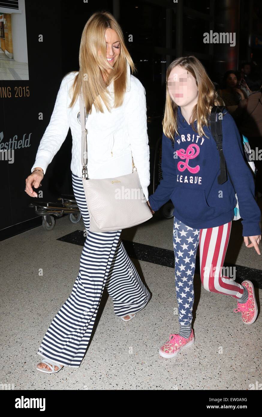 Tess Daly and husband Vernon Kay arrive at Los Angeles International ...