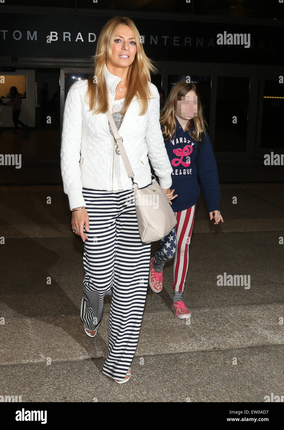 Tess Daly and husband Vernon Kay arrive at Los Angeles International ...