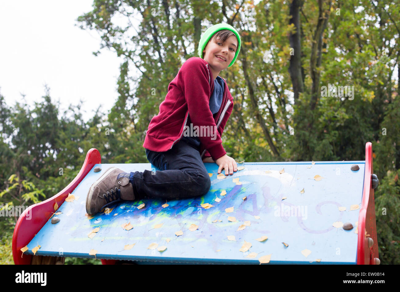 Playground child portrait hi-res stock photography and images - Alamy
