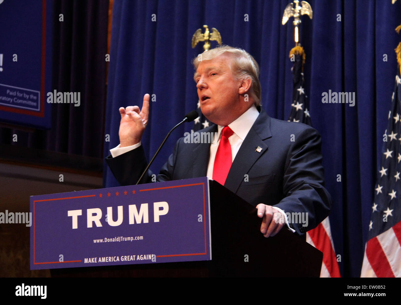 New York, New York, USA. 15th June, 2015. Businessman, reality star ...