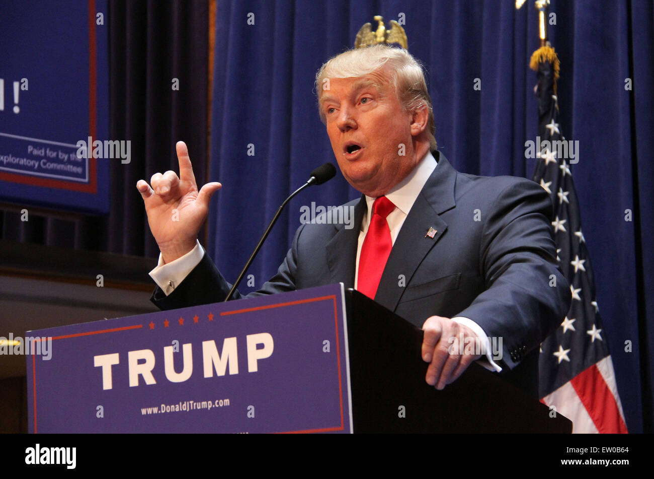 New York, New York, USA. 15th June, 2015. Businessman, reality star ...