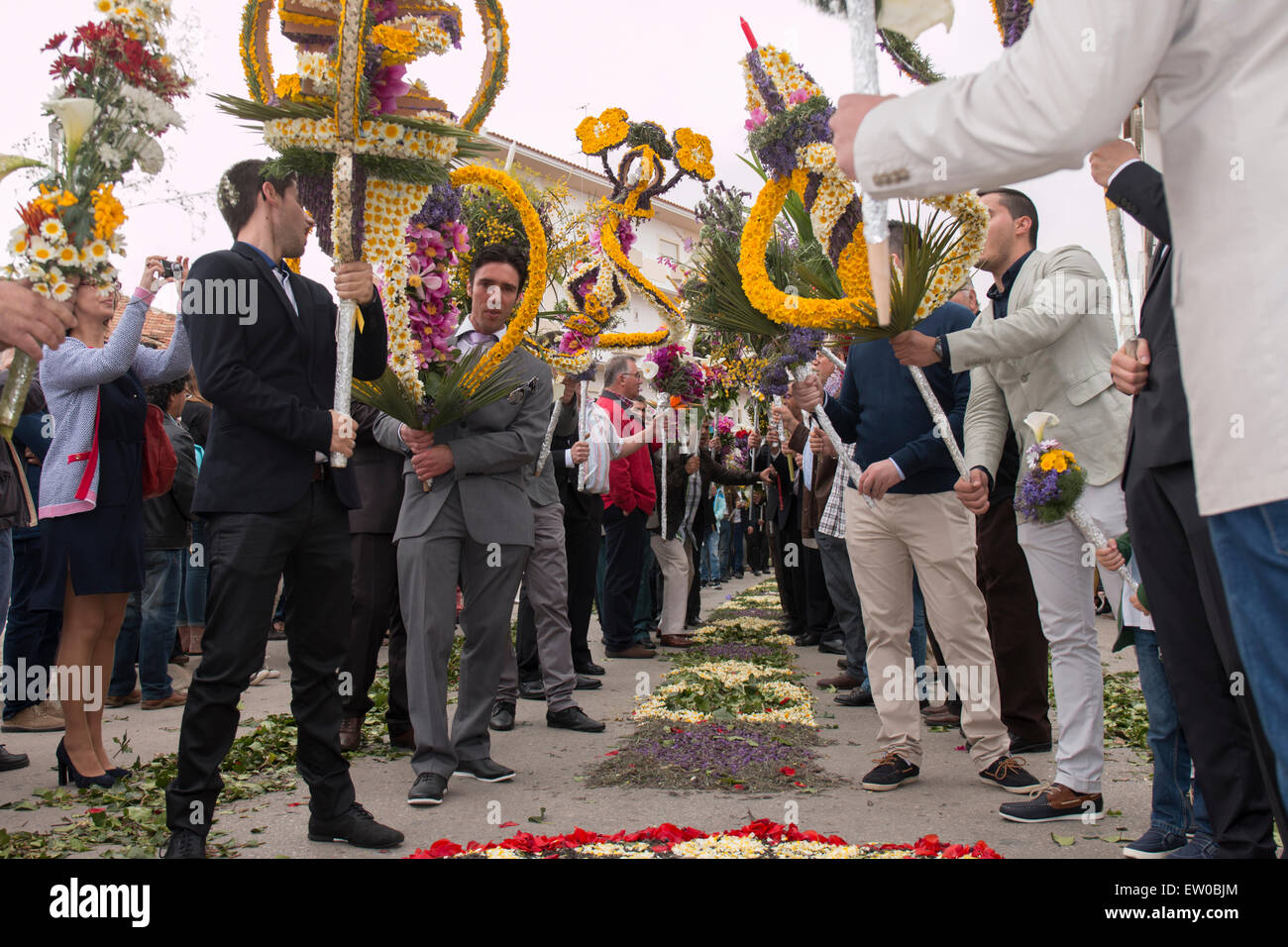 SAO BRAS DE ALPORTEL, PORTUGAL - April, 2015: Traditional religious ...