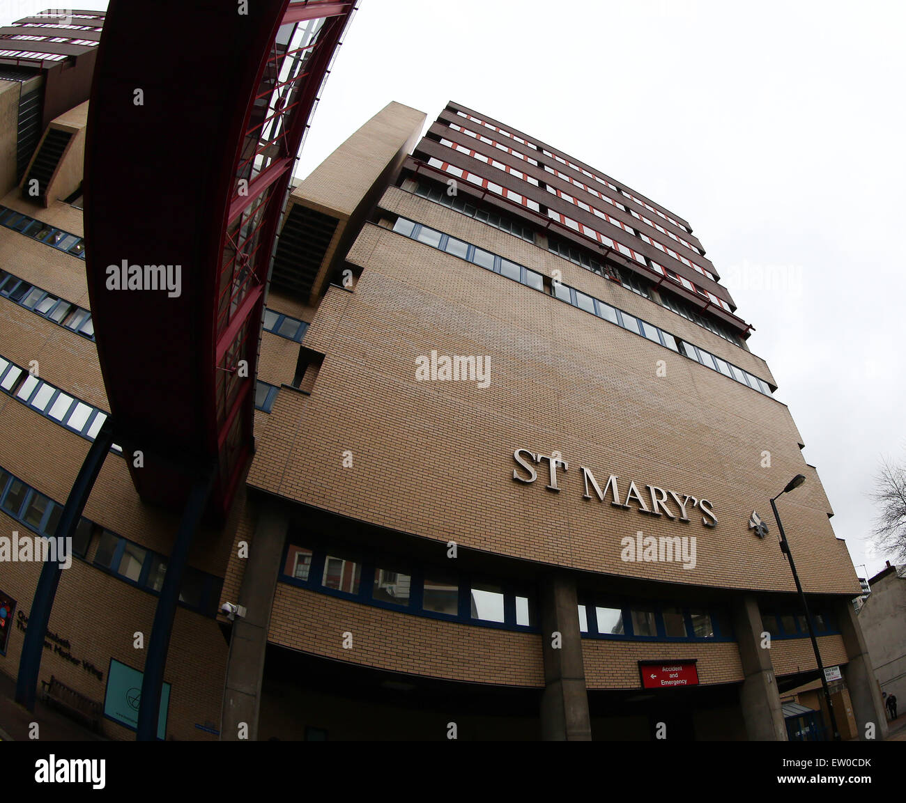 The front doors of the Lindo Wing at St. Mary's Hospital get a fresh ...