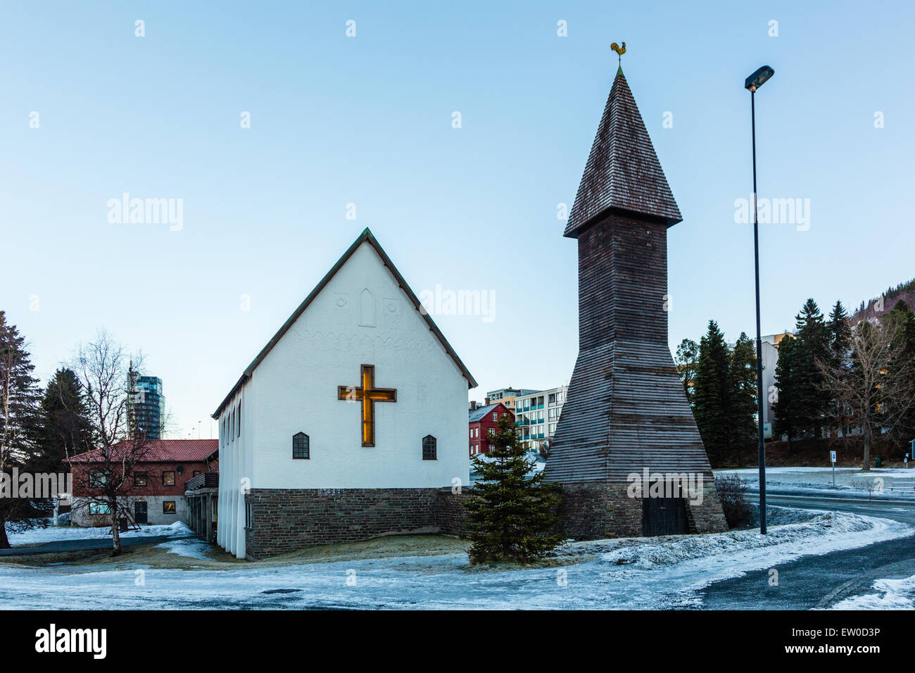 Swedish seamen's Church in Narvik Stock Photo - Alamy