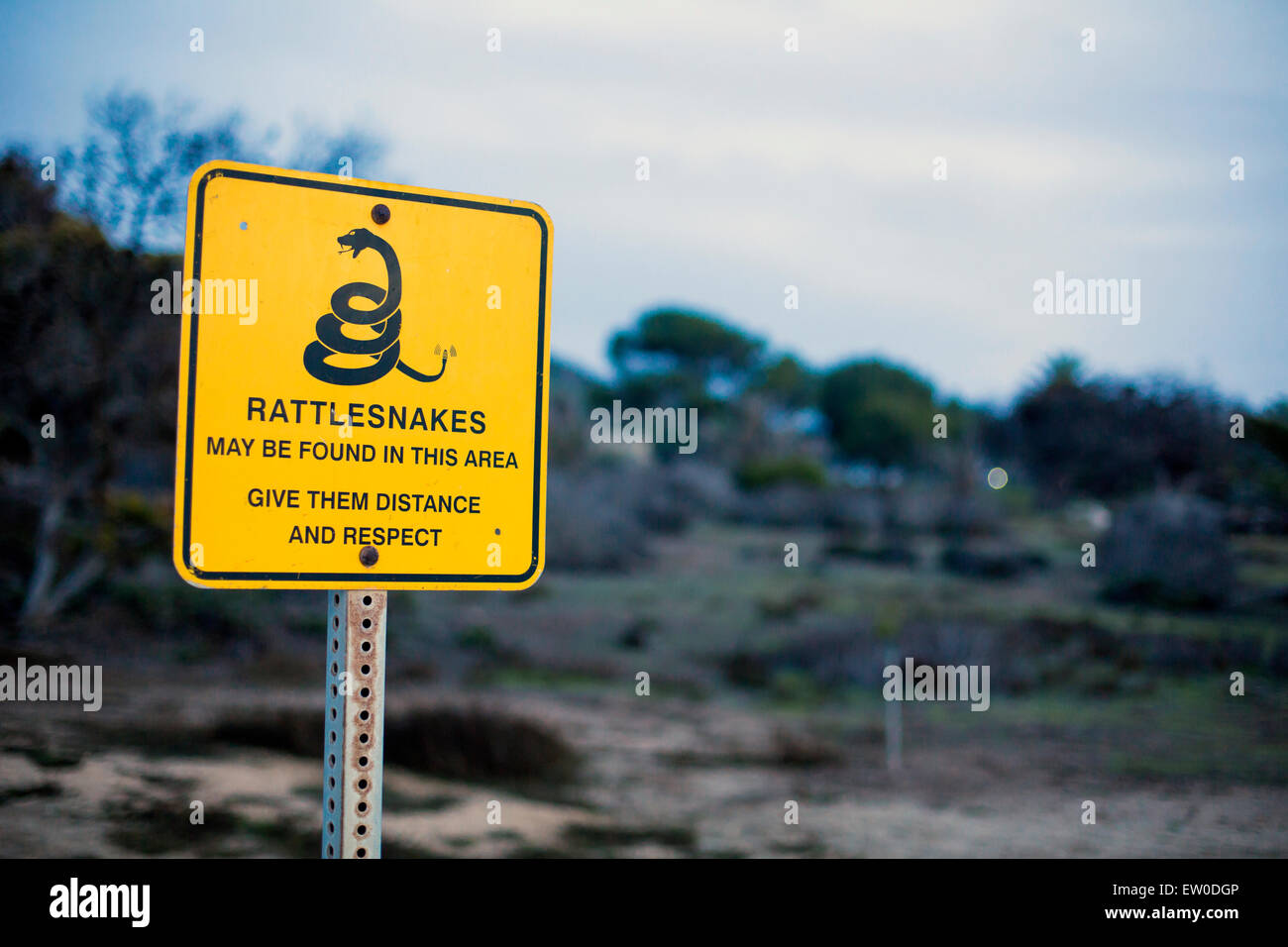 Rattlesnake road sign hi-res stock photography and images - Alamy