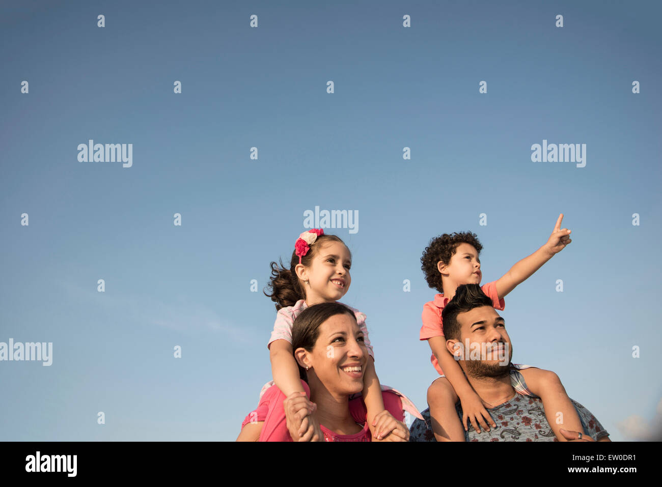 Caribbean family mother father children hi-res stock photography and ...