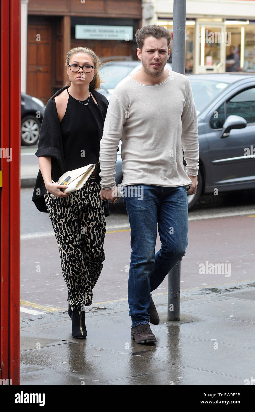 TOWIE stars Francesca Parman and James Benewith arrive for filming ...