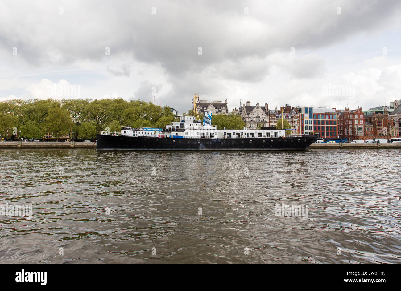 HMS President on the River Thames in April 2014 Stock Photo - Alamy