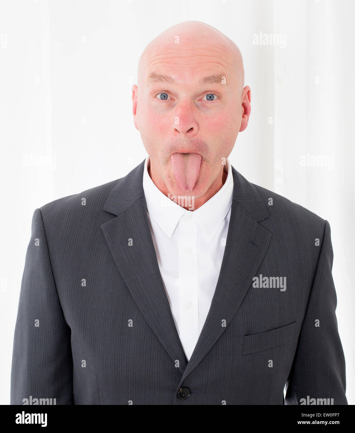 Angry bald man hi-res stock photography and images - Alamy