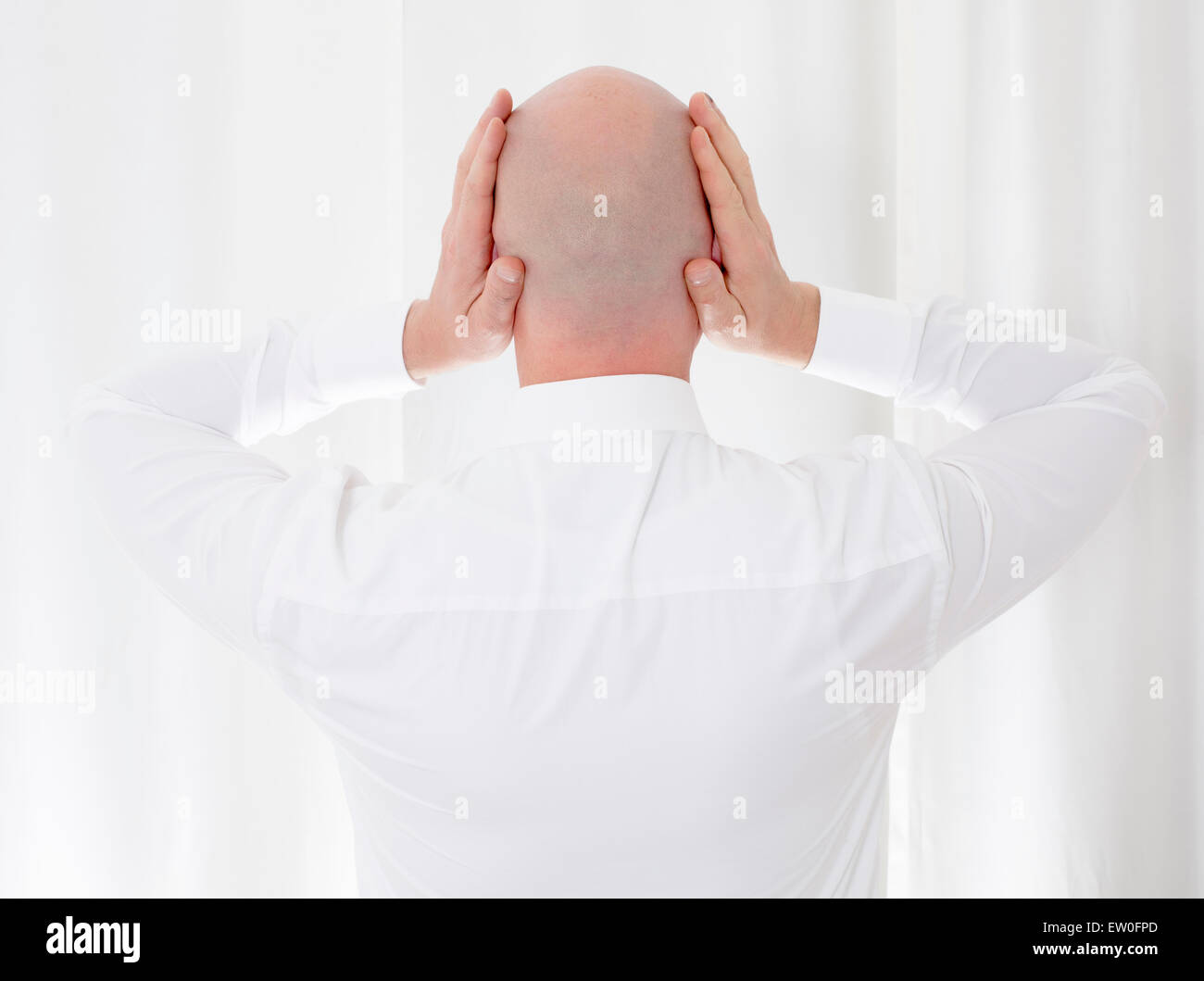 Bald head back of hi-res stock photography and images - Alamy