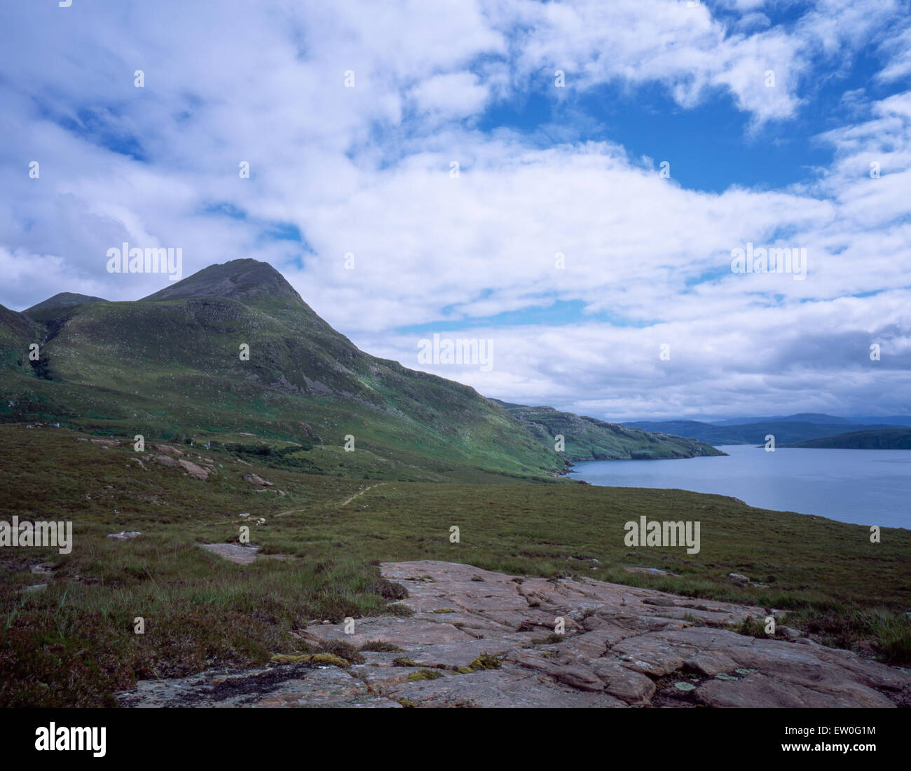Ben Mor Coigach from near the crofting hamlet of Culnacraig Coigach ...