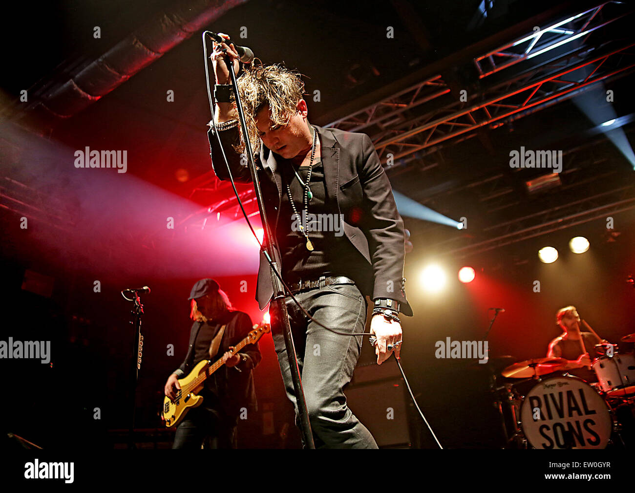 Rock band Rival Sons performing live on stage at Liverpool O2 Academy ...