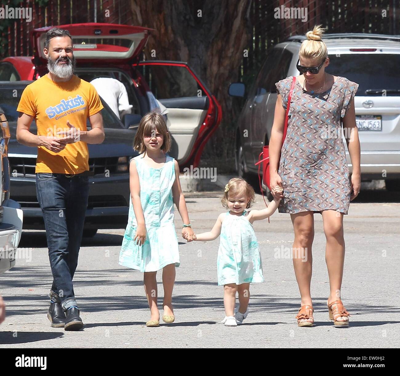 Busy Philipps with husband Marc Silverstein with their daughters Birdie ...