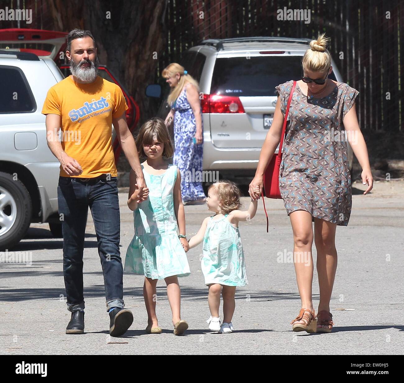 Busy Philipps with husband Marc Silverstein with their daughters Birdie ...