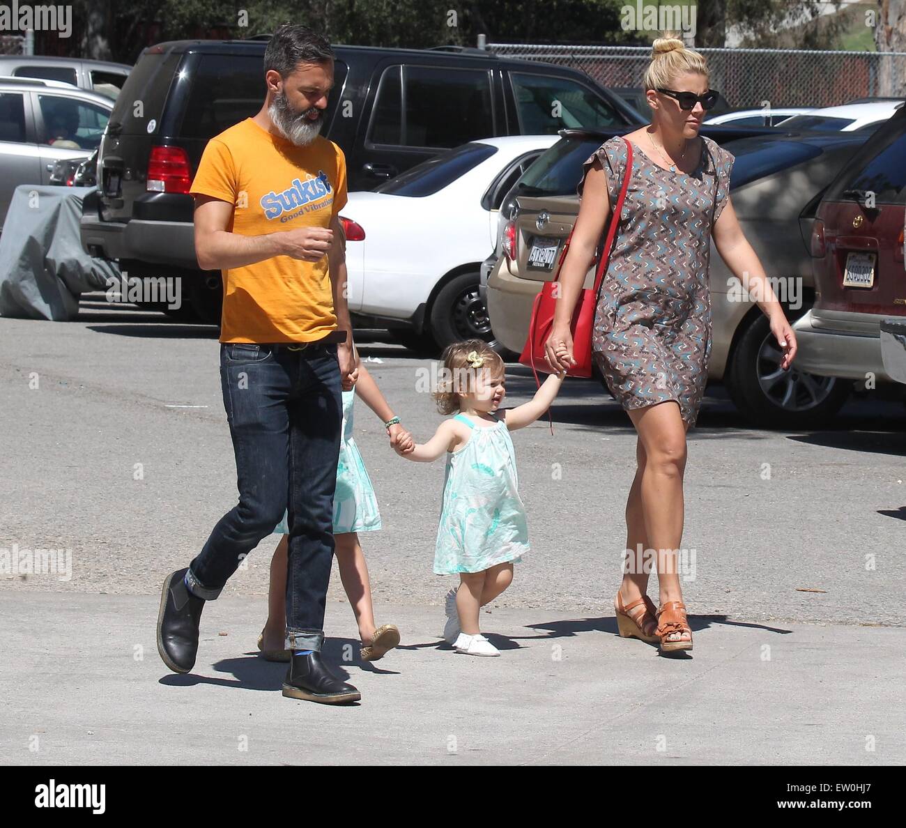 Busy Philipps with husband Marc Silverstein with their daughters Birdie ...
