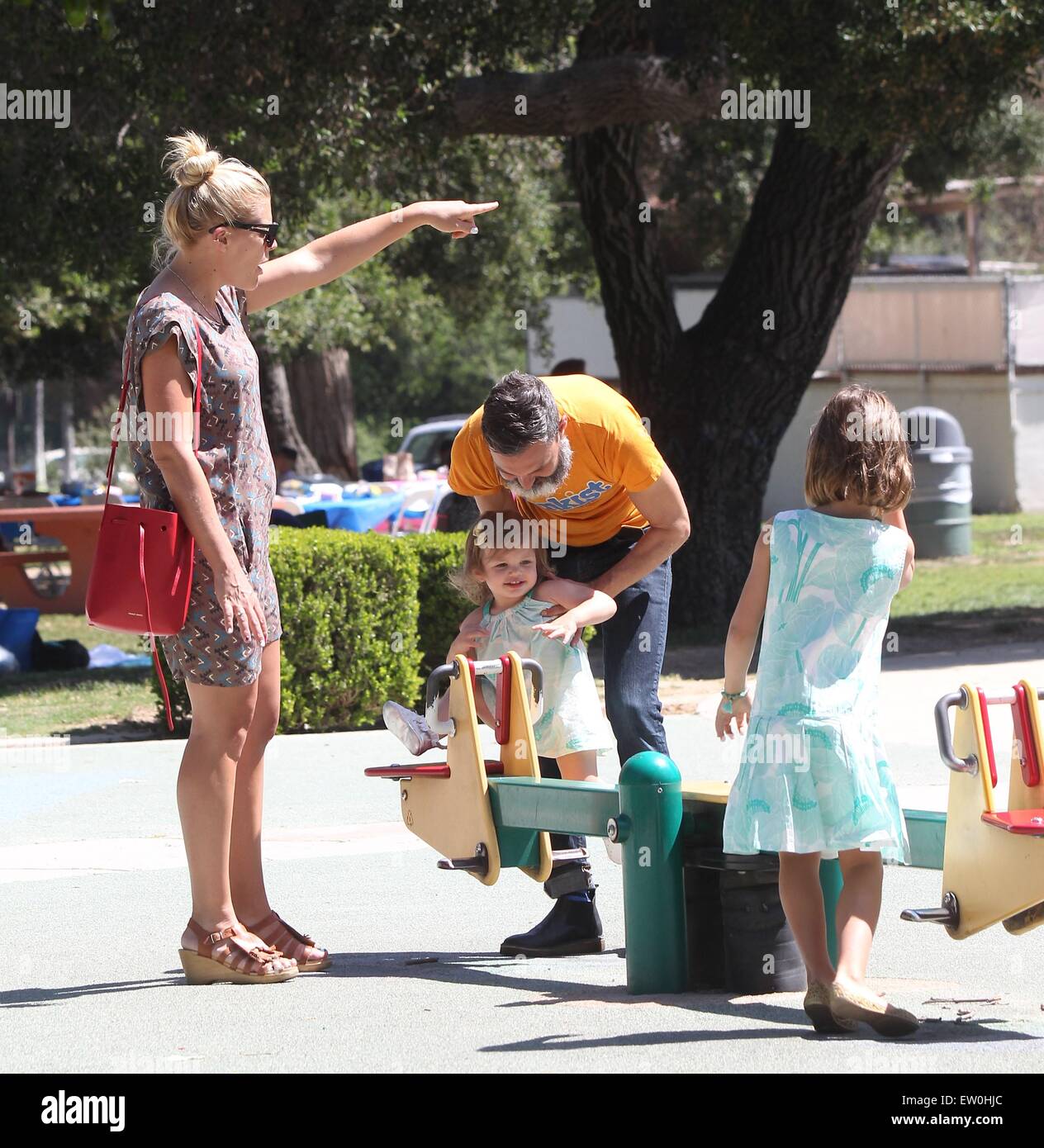 Busy Philipps with husband Marc Silverstein with their daughters Birdie ...