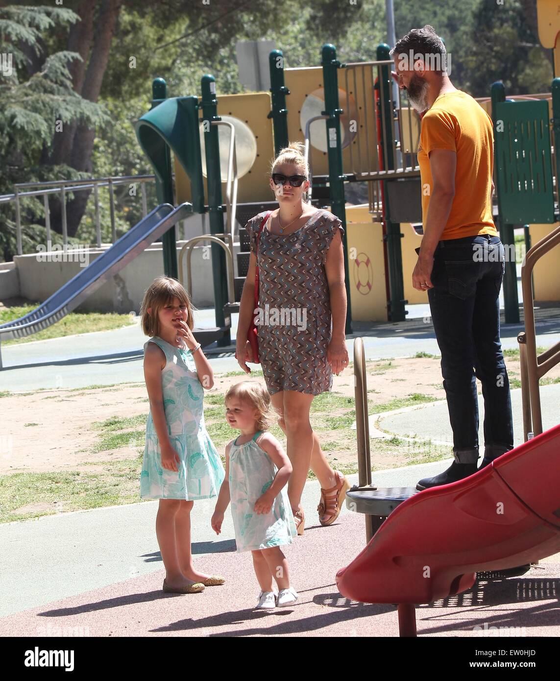 Busy Philipps with husband Marc Silverstein with their daughters Birdie ...