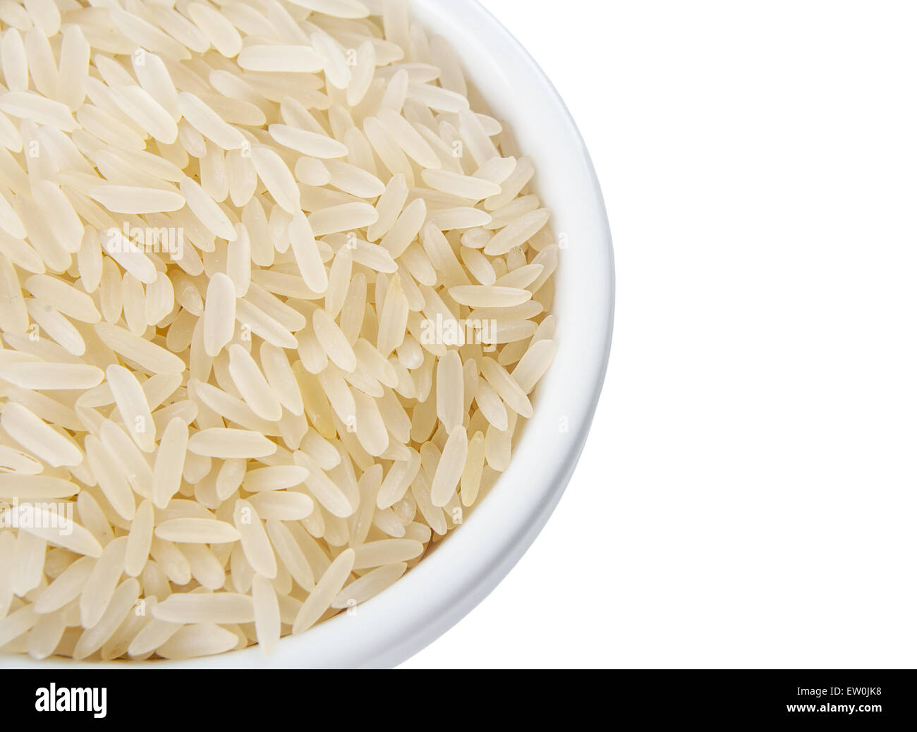 rice in a white bowl isolated Stock Photo - Alamy
