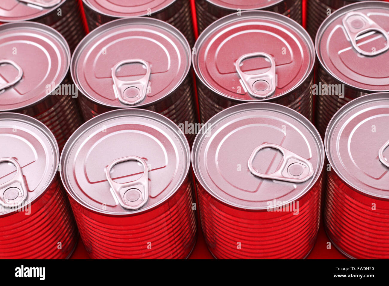 A group of cans background Stock Photo - Alamy