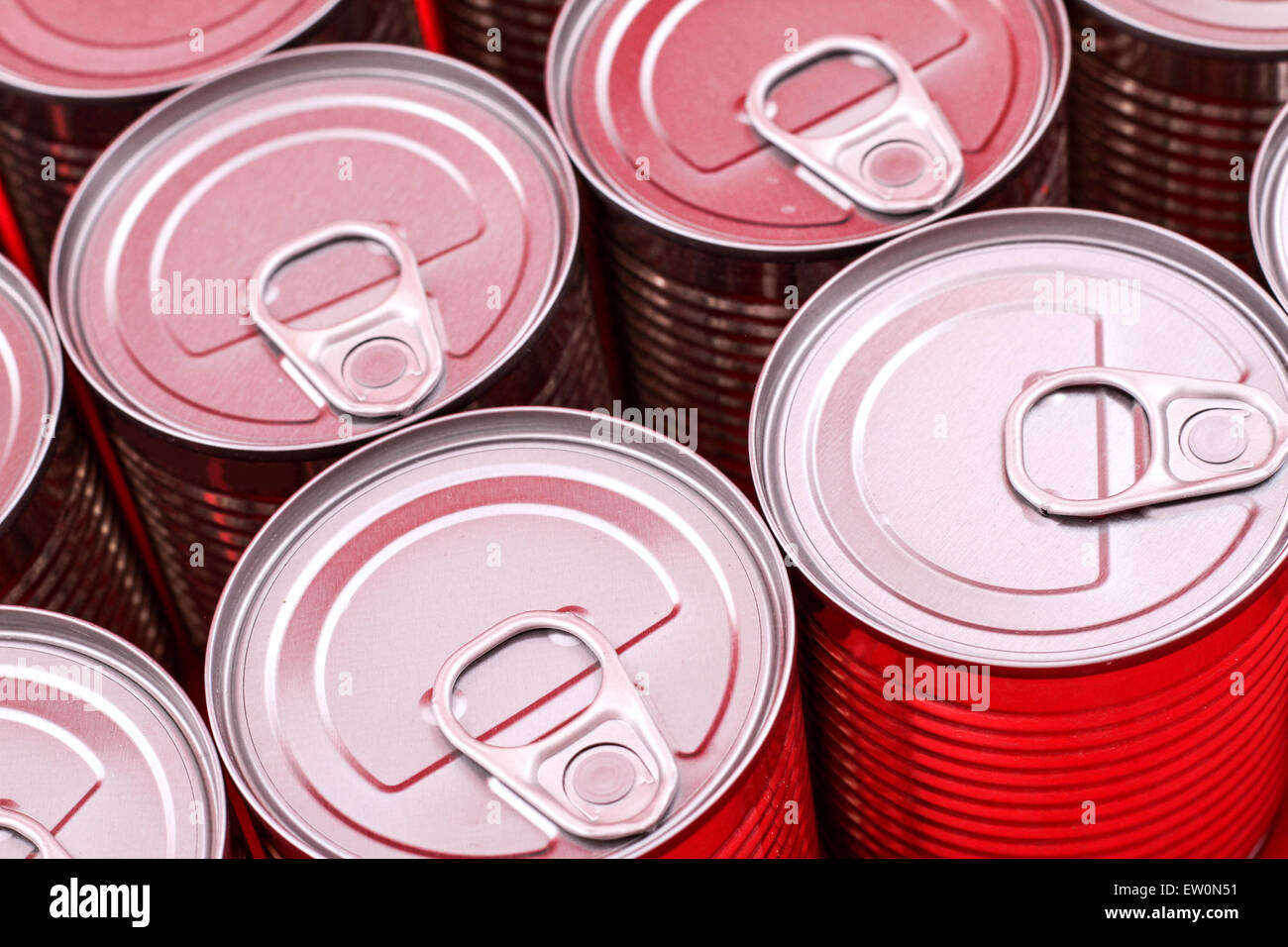A group of cans background Stock Photo - Alamy