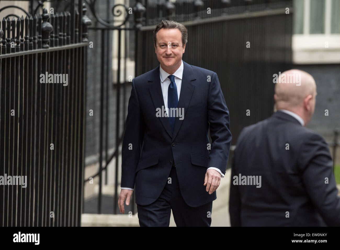 David Cameron in Downing Street on the day of the election campaign ...