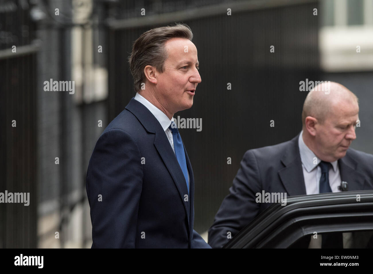 David Cameron in Downing Street on the day of the election campaign ...