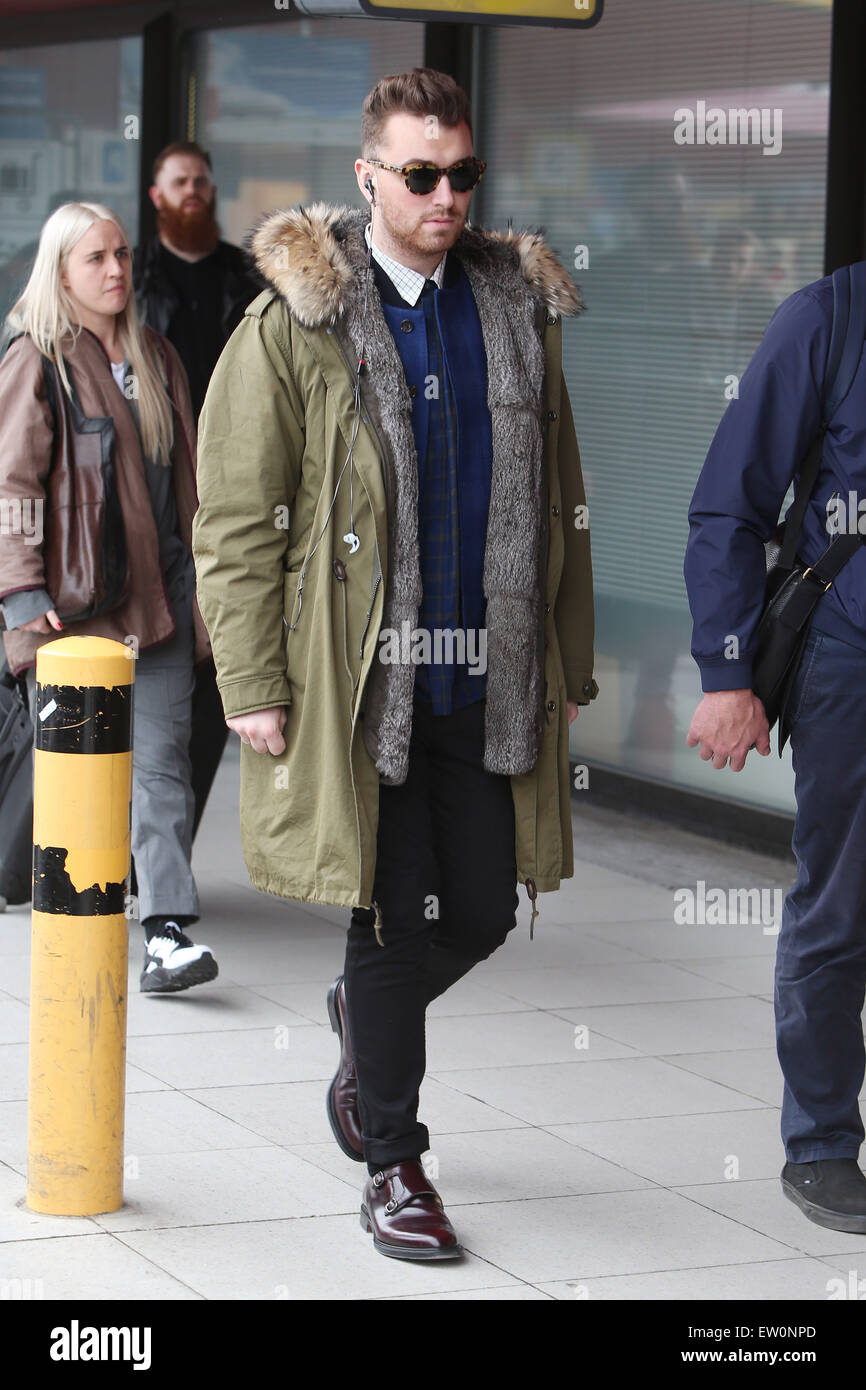 Sam Smith arriving in Berlin Tegel airport TXL Featuring: Sam Smith ...