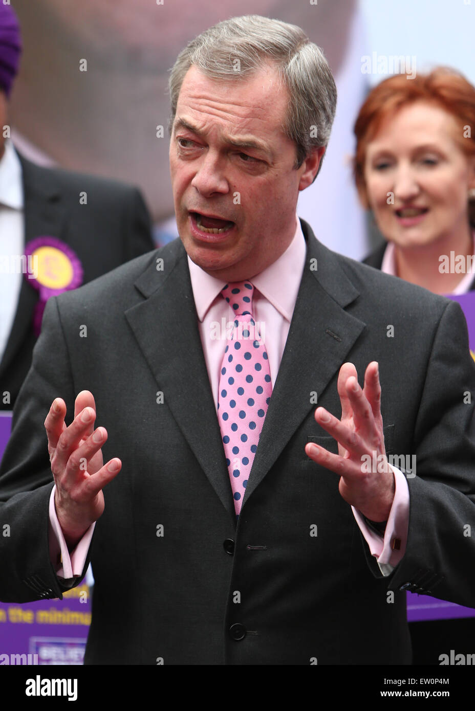 Nigel Farage MEP unveils UKIP's five election pledges in Westminster ...