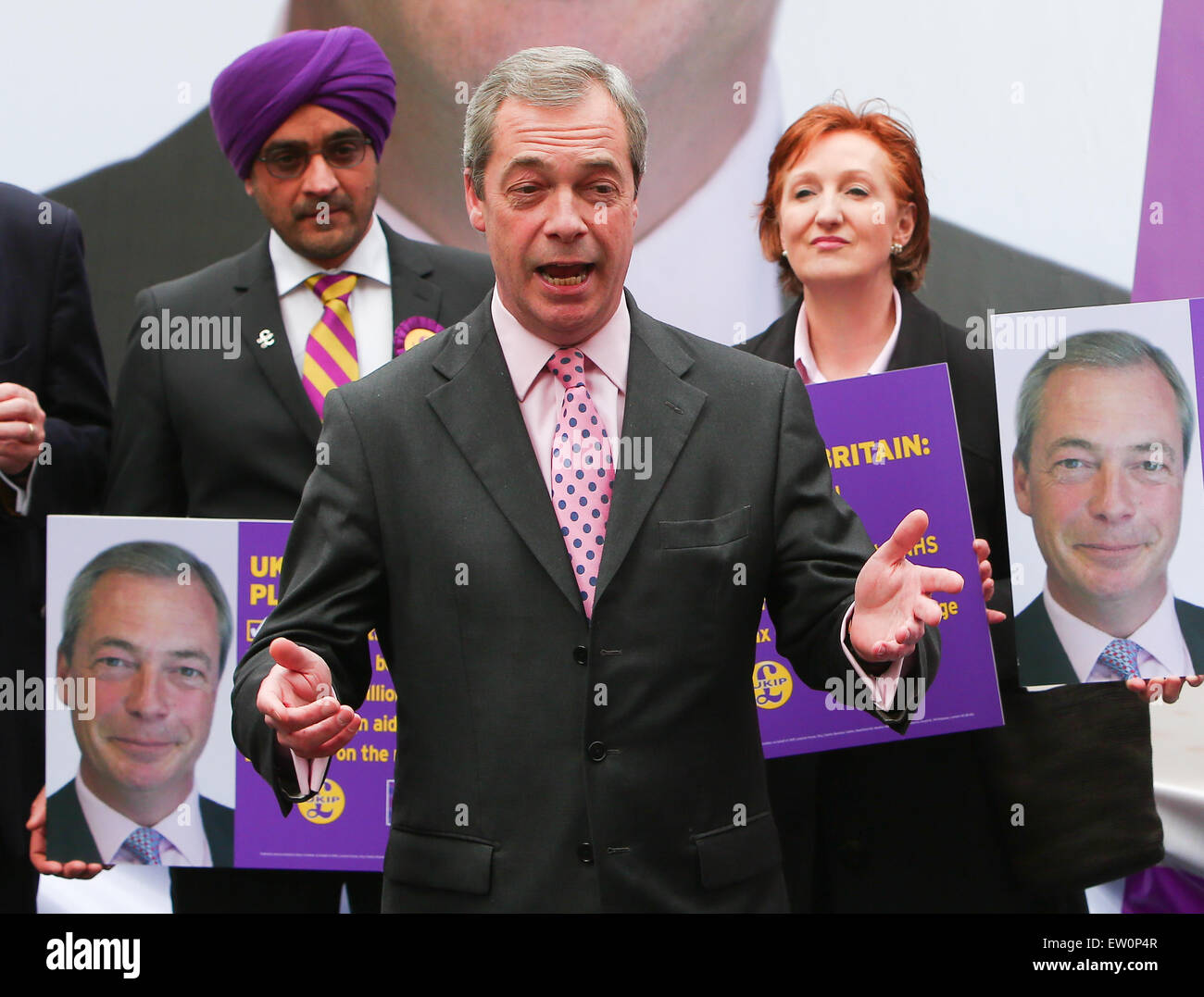 Nigel Farage MEP unveils UKIP's five election pledges in Westminster ...