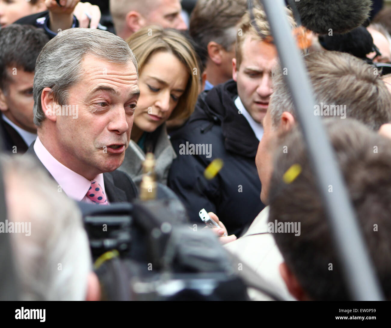 Nigel Farage MEP unveils UKIP's five election pledges in Westminster ...
