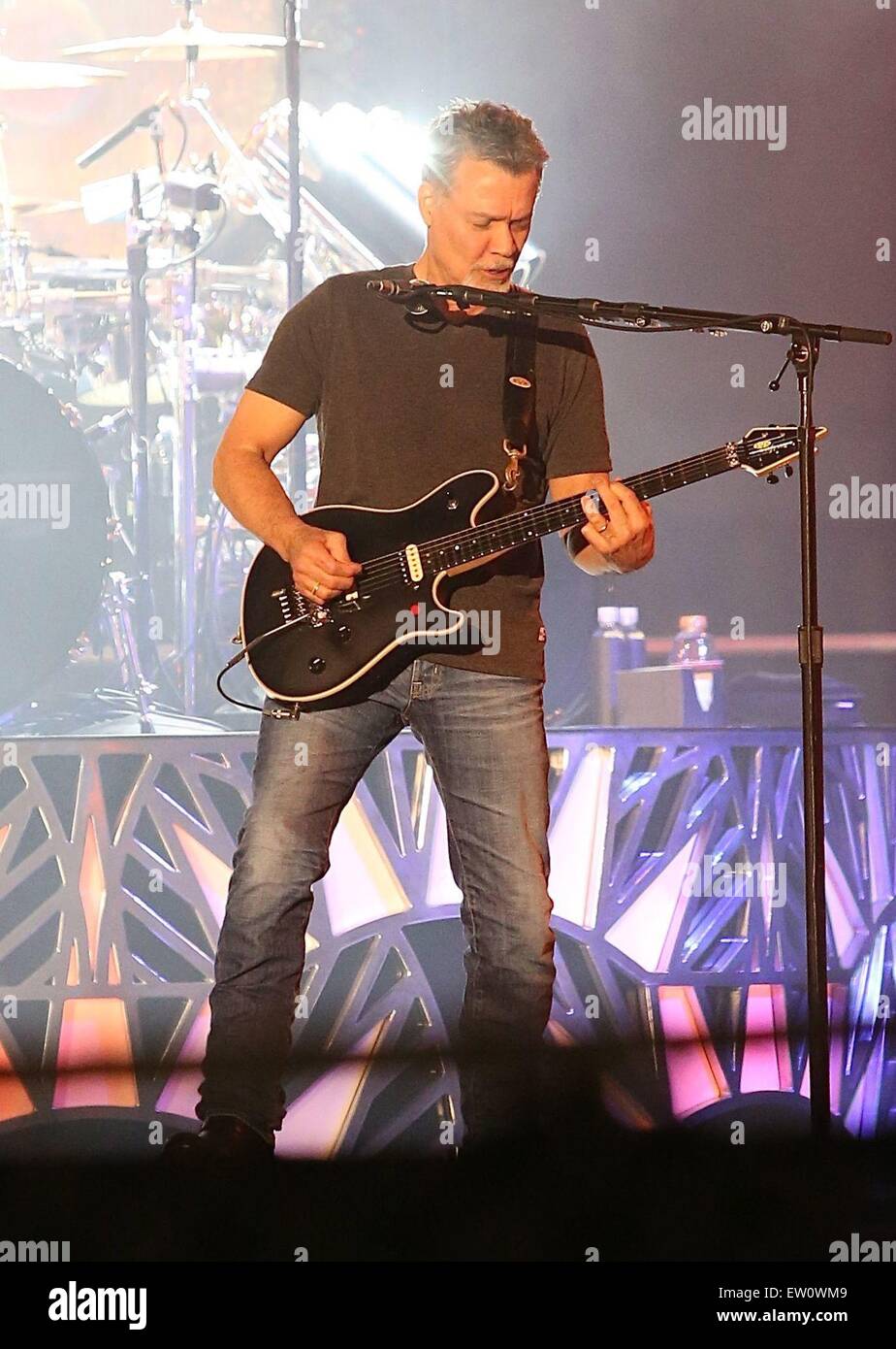 Van Halen perform live on Hollywood Boulevard for Jimmy Kimmel Live ...