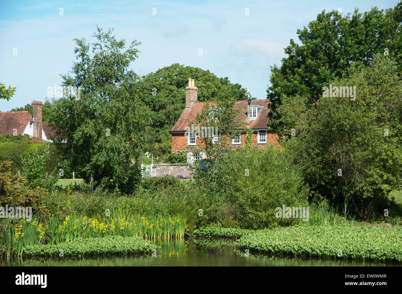 Matfield Village Pond Kent England Stock Photo - Alamy