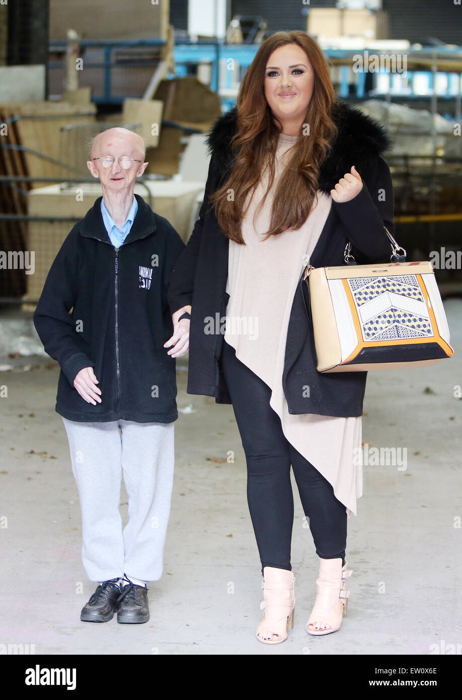 Alan Barnes and Katie Cutler outside ITV Studios Featuring: Alan Barnes ...