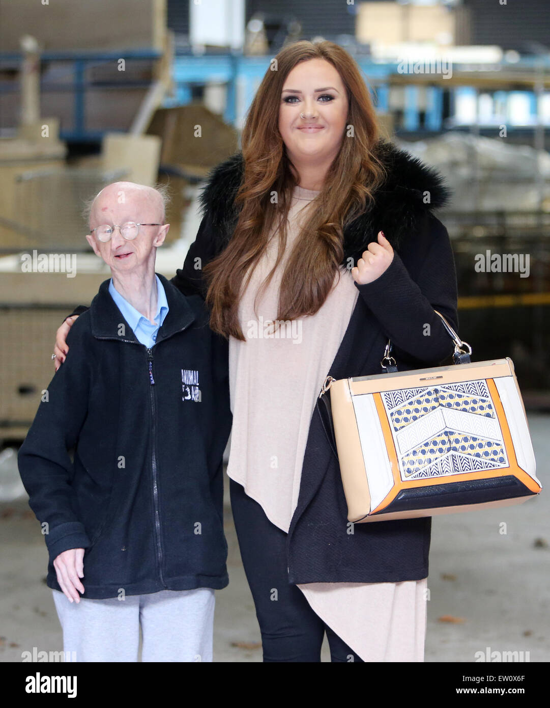 Alan Barnes and Katie Cutler outside ITV Studios Featuring: Alan Barnes ...