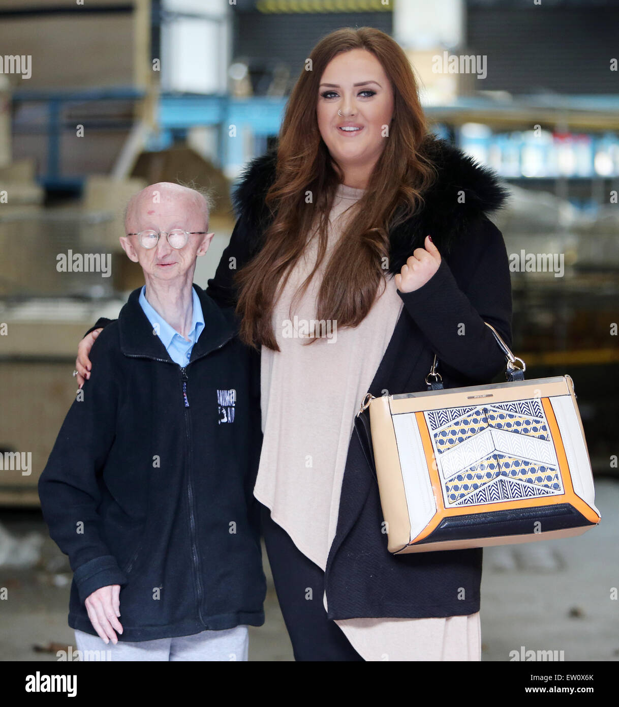 Alan Barnes and Katie Cutler outside ITV Studios Featuring: Alan Barnes ...
