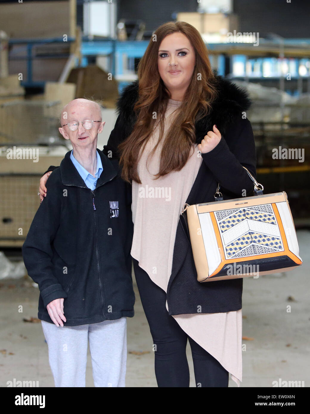 Alan Barnes and Katie Cutler outside ITV Studios Featuring: Alan Barnes ...